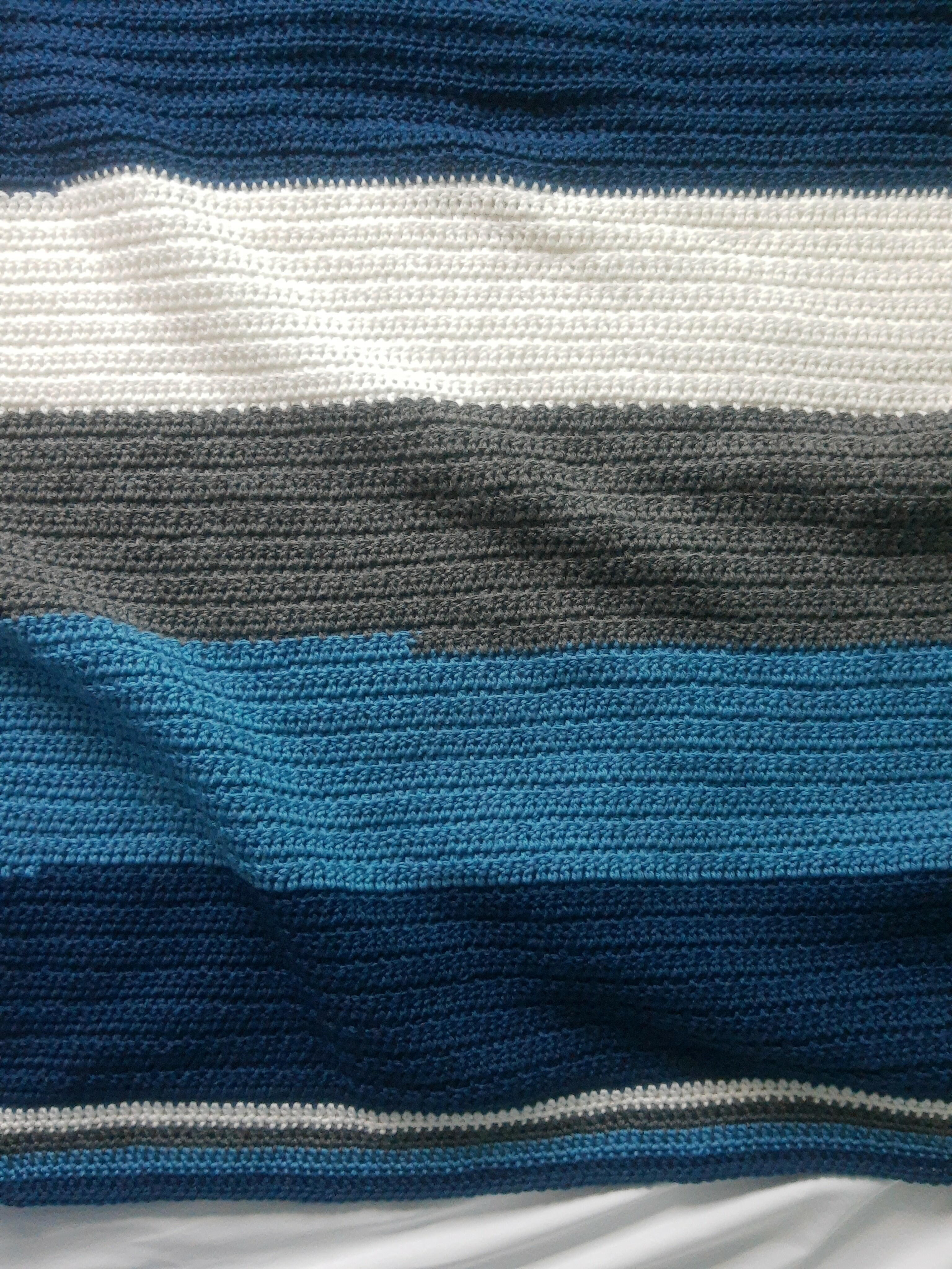 Color Block Throw Blanket | AllFreeCrochet.com