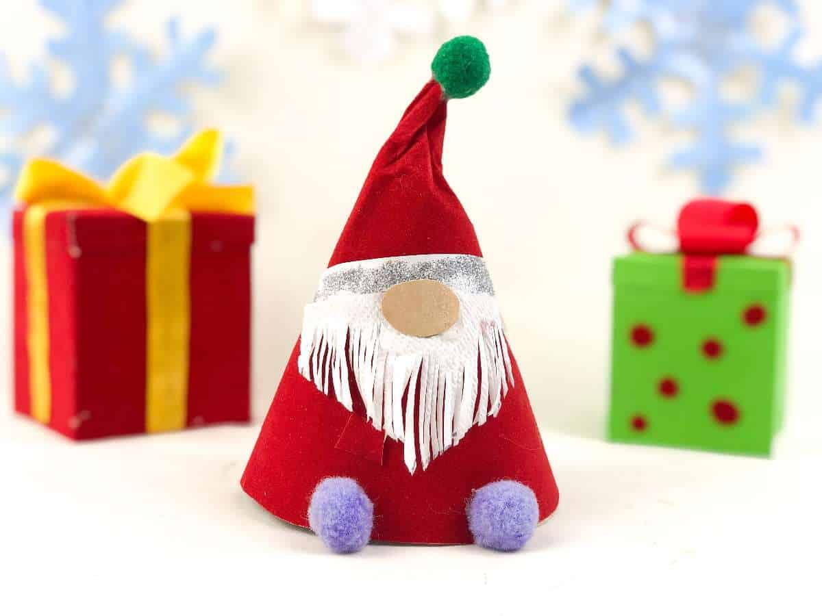 Cute Christmas Gnome Craft | AllFreePaperCrafts.com