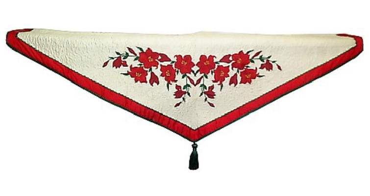 Christmas Lily Mantel Scarf | AllFreeSewing.com