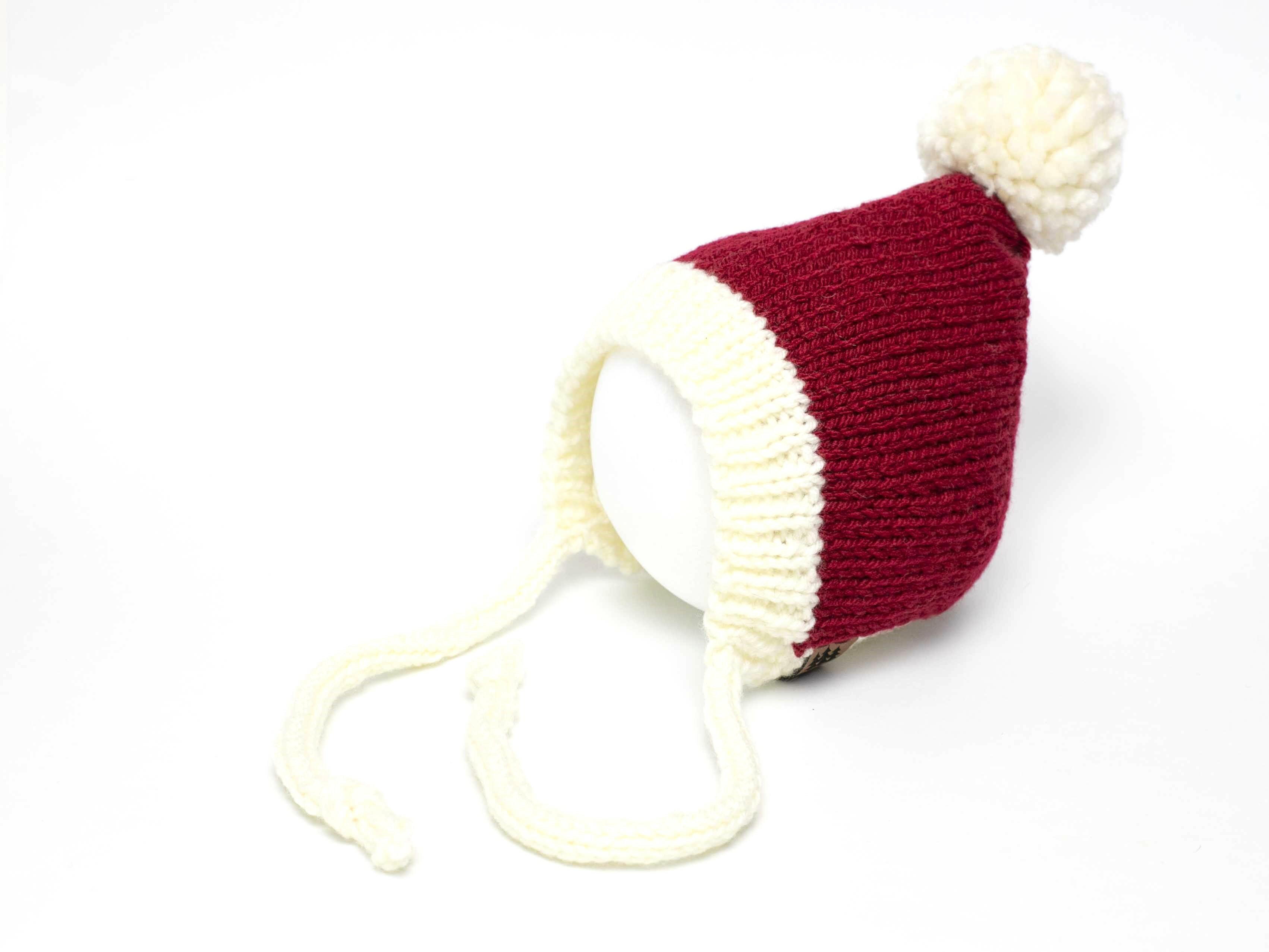 Santa Pixie Bonnet Christmas Baby Children Hat | AllFreeChristmasCrafts.com