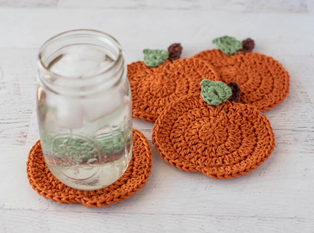 Great Harvest Pumpkin Coasters | FaveCrafts.com