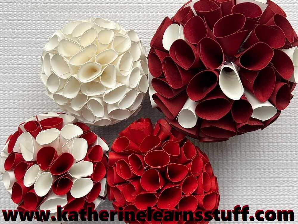 Paper Christmas Balls | AllFreeKidsCrafts.com