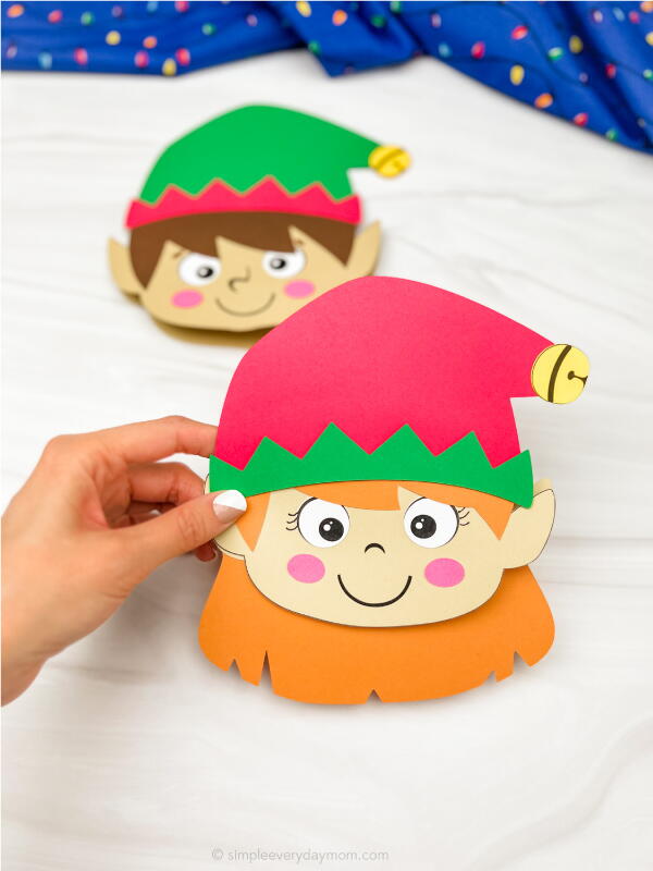 Elf Christmas Card Craft | AllFreeKidsCrafts.com