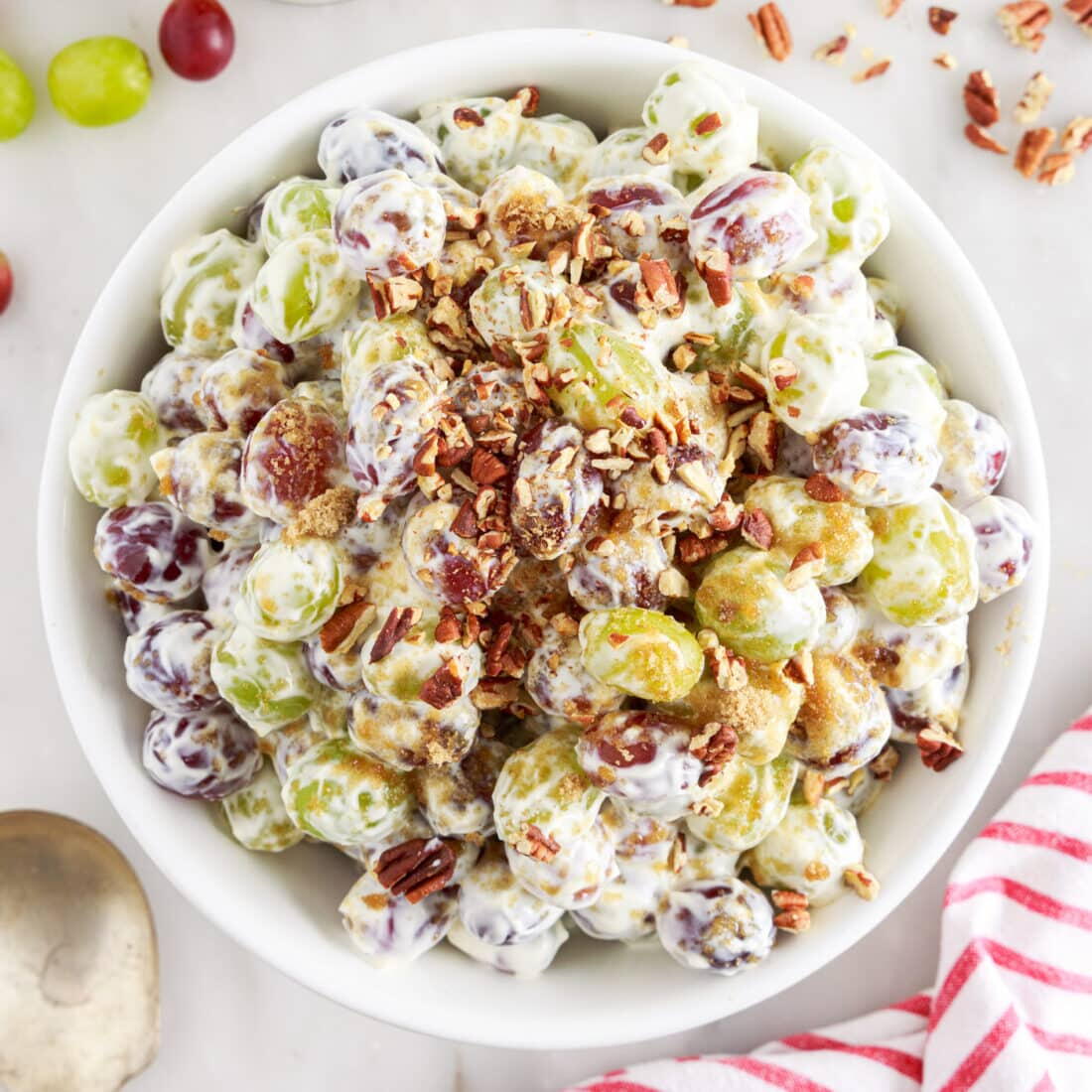 Grape Salad | TheBestDessertRecipes.com