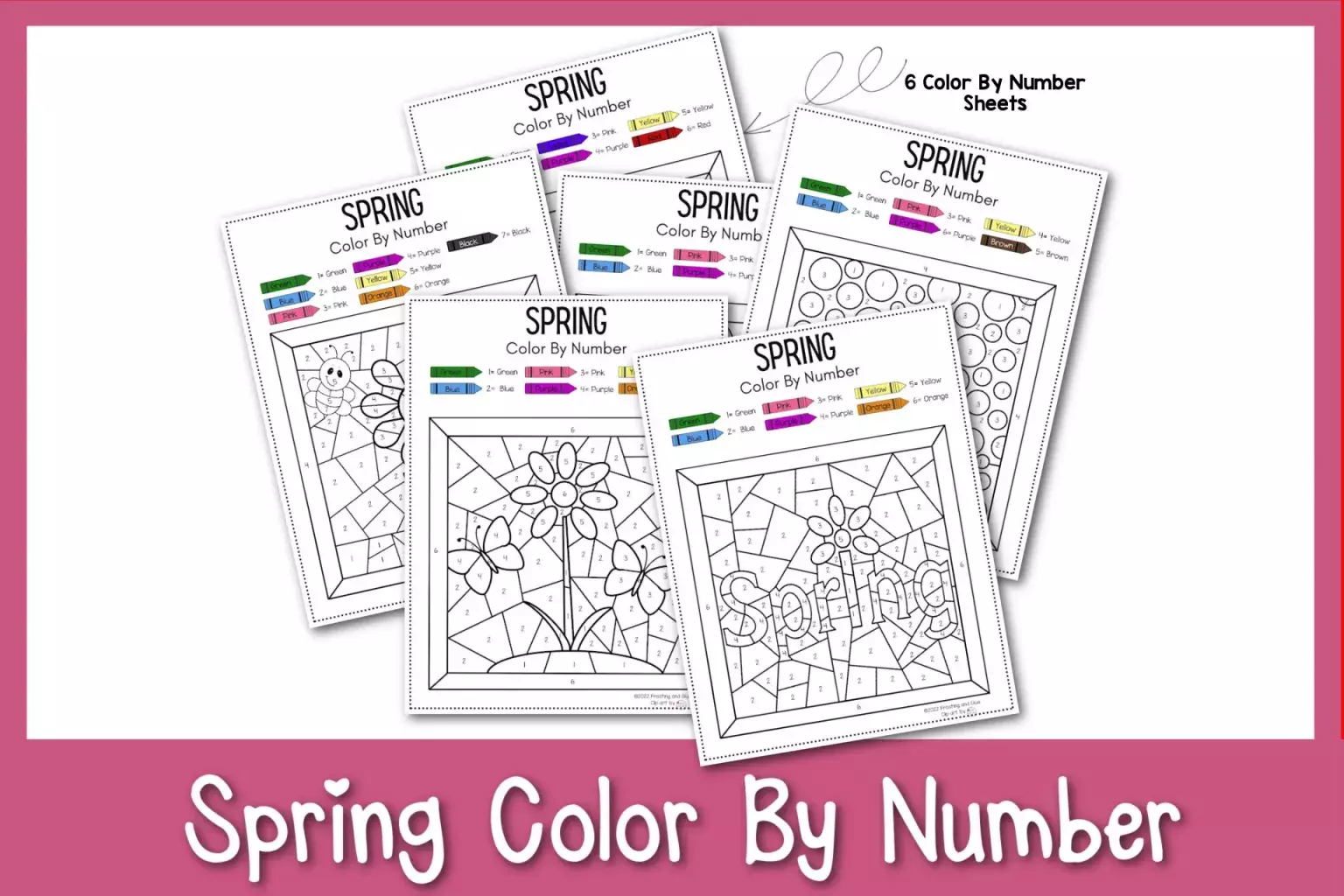 Spring Color By Number | AllFreeKidsCrafts.com
