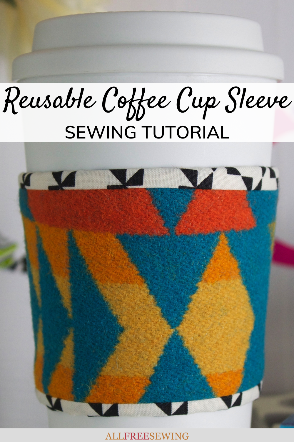 How to Make a Reusable Coffee Cup Sleeve | AllFreeSewing.com