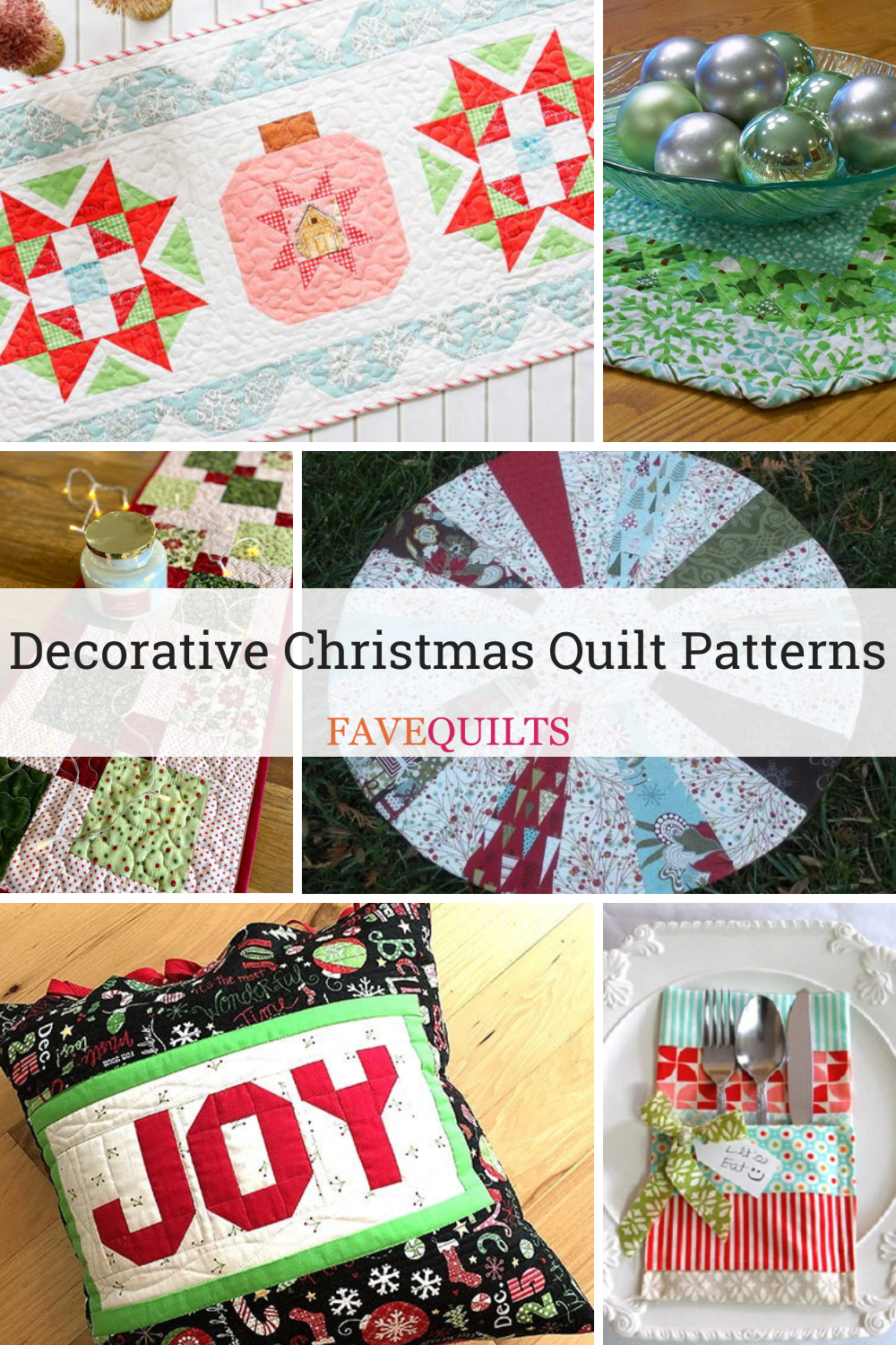 18+ Free Decorative Christmas Quilt Patterns | FaveQuilts.com