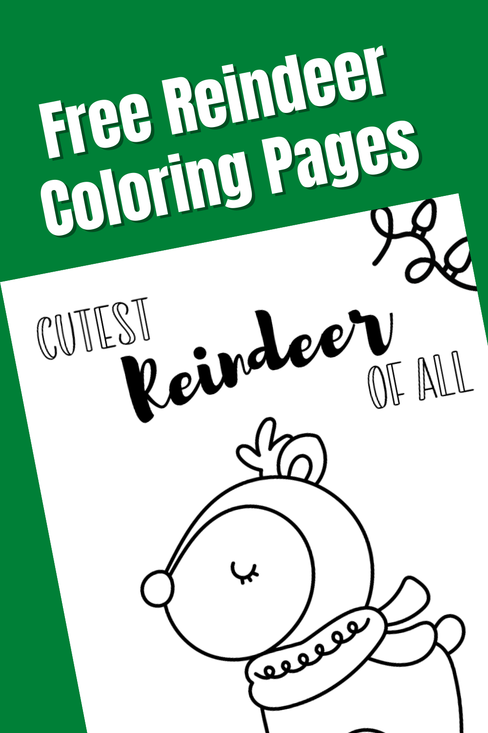Fun & Festive Reindeer Coloring Pages | AllFreeKidsCrafts.com