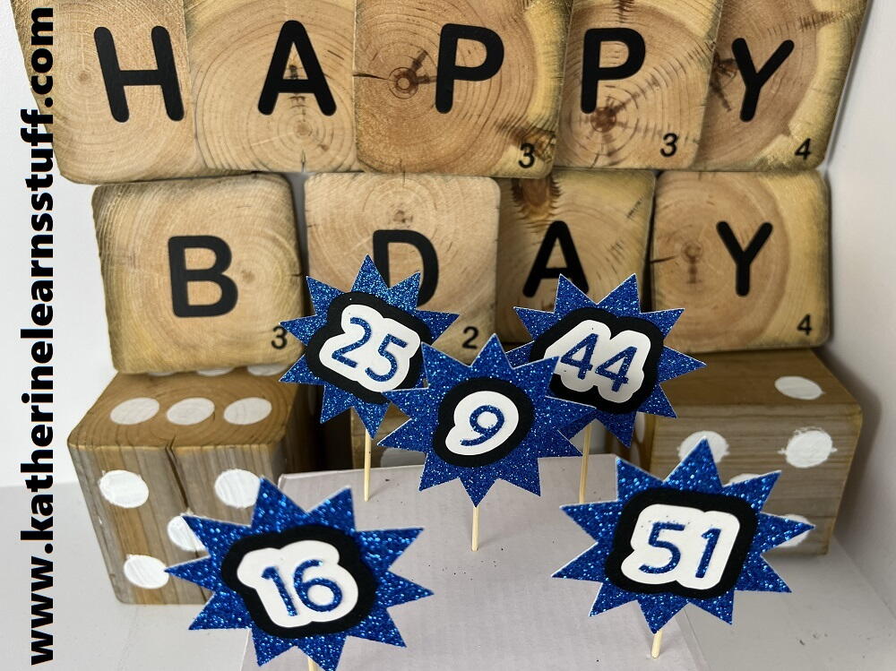 Diy Birthday Number Cupcake Toppers | DIYIdeaCenter.com