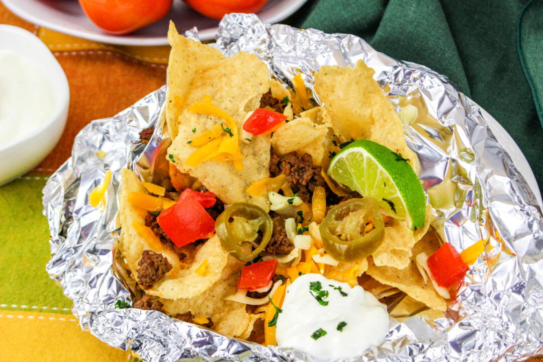Beef Nacho Foil Packets | FaveSouthernRecipes.com