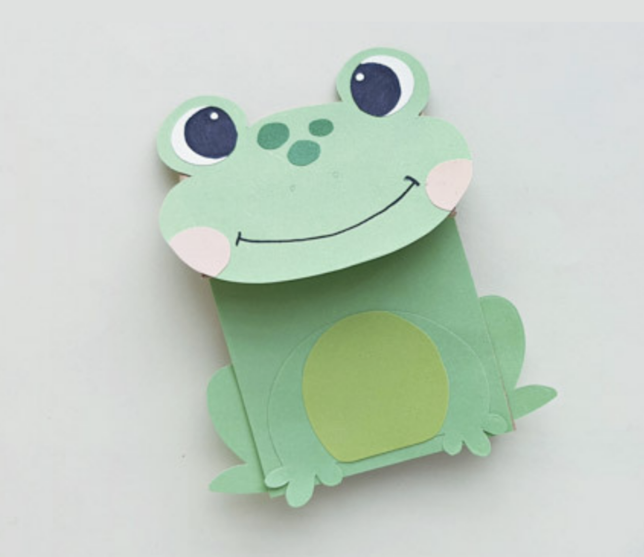 Paper Bag Frog Puppet | FaveCrafts.com