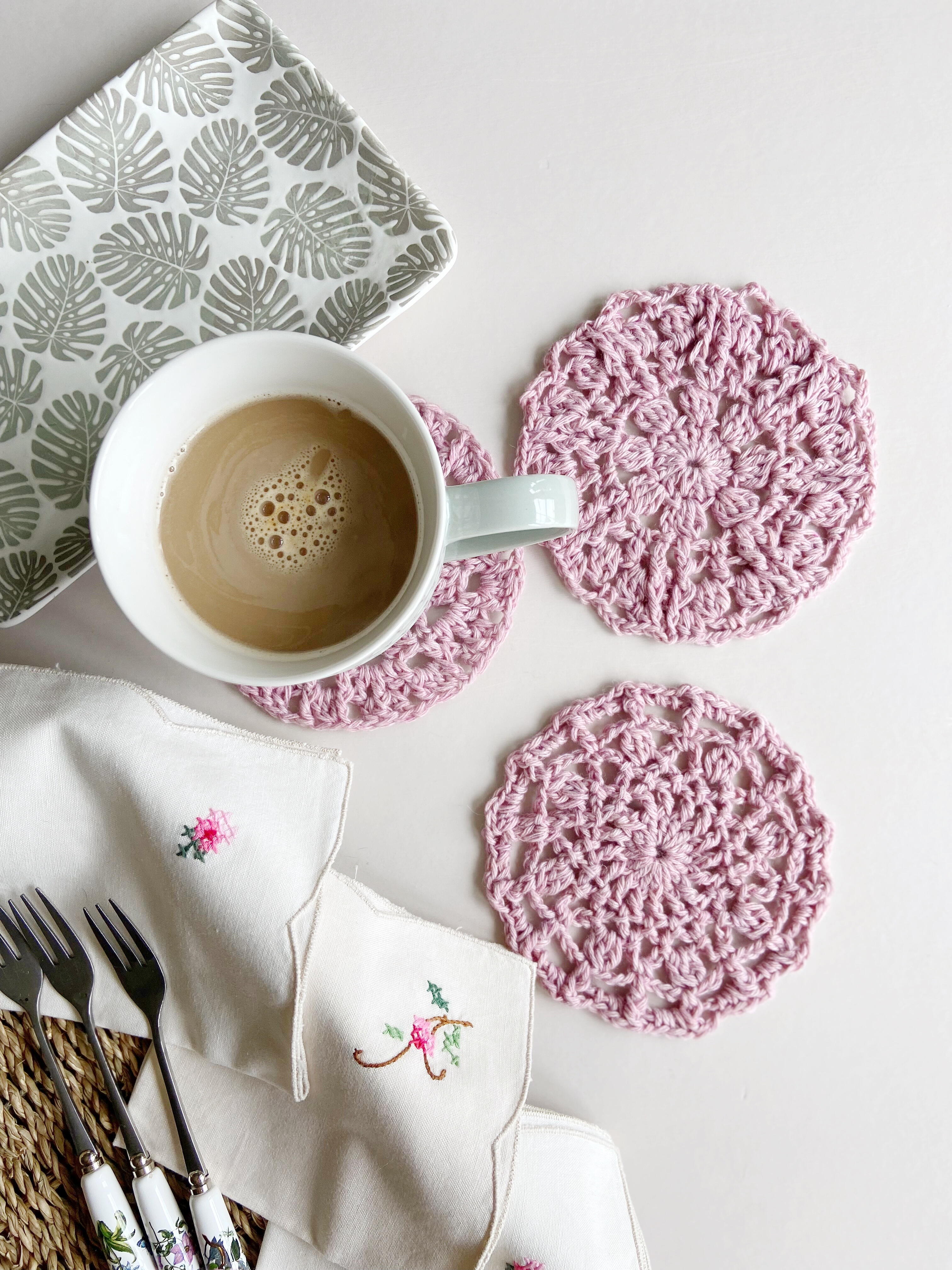 Lovely Lace Coaster Set | FaveCrafts.com