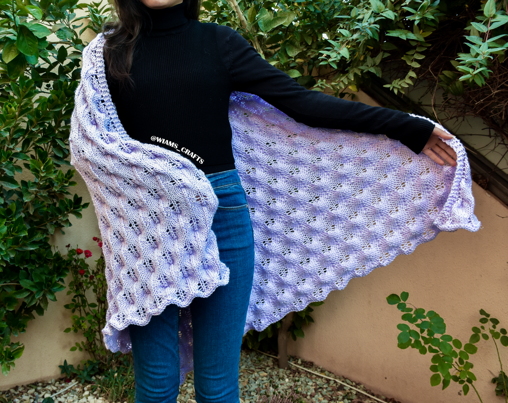 Metallic Leaves Shawl | FaveCrafts.com