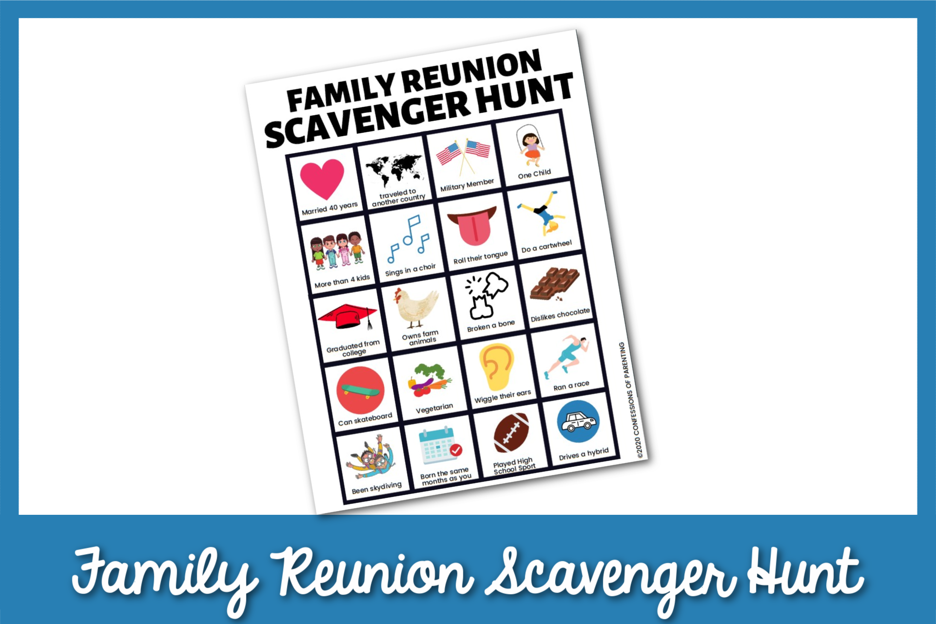 Family Reunion Scavenger Hunt | FaveCrafts.com