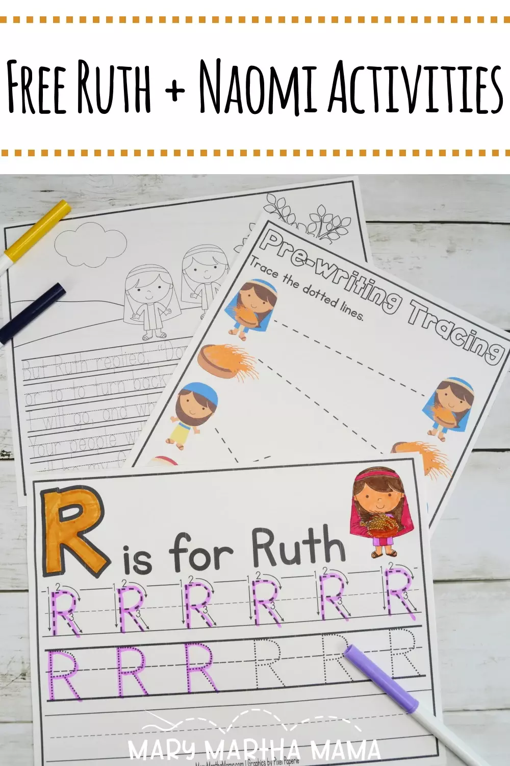 Printable Ruth And Naomi Activities | AllFreeKidsCrafts.com