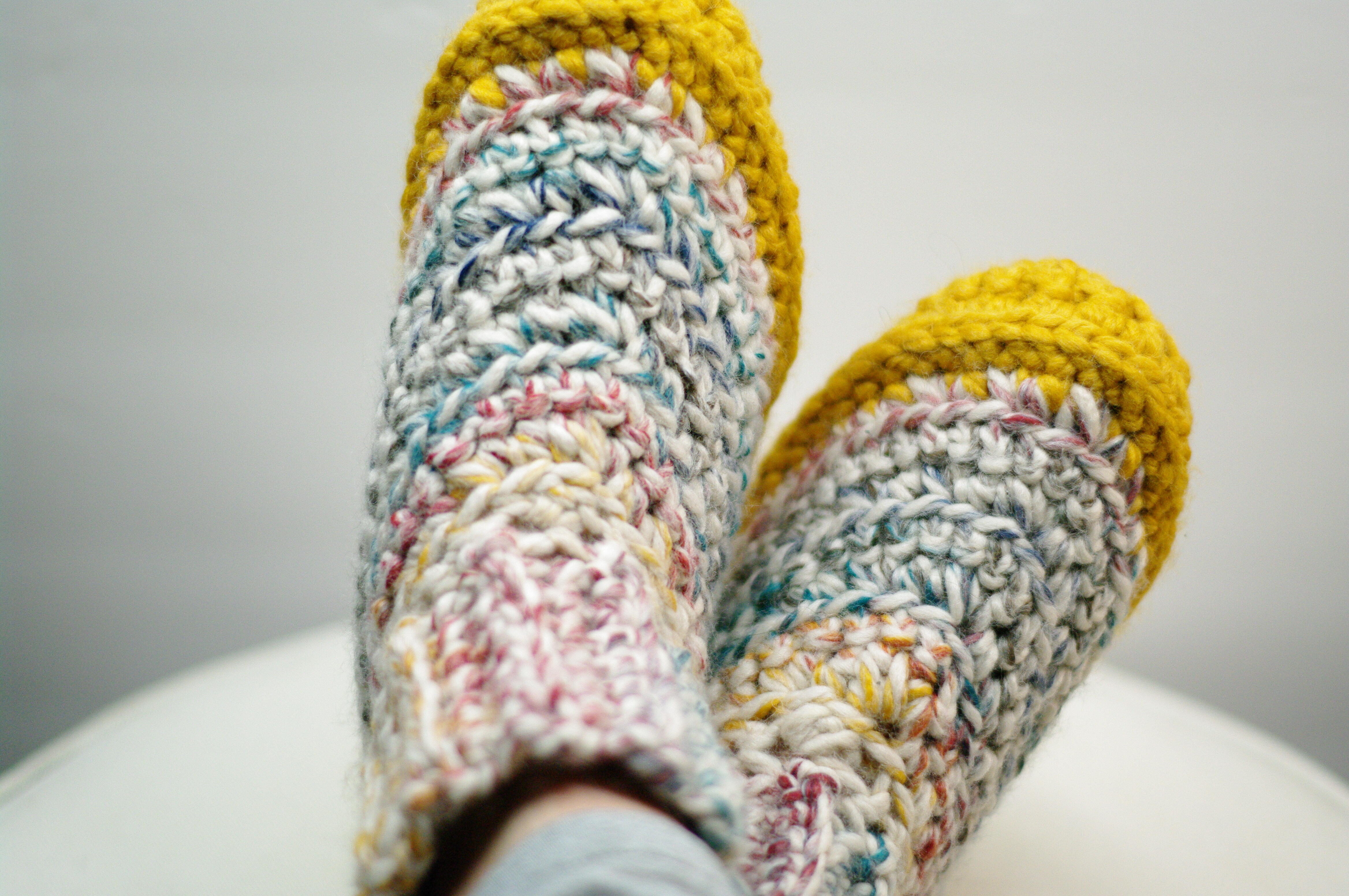 The Woodcamper Cabin Booties | AllFreeCrochet.com