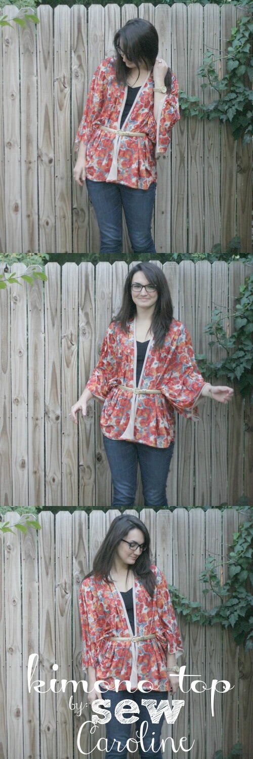One Yard Kimono Top Tutorial | AllFreeSewing.com