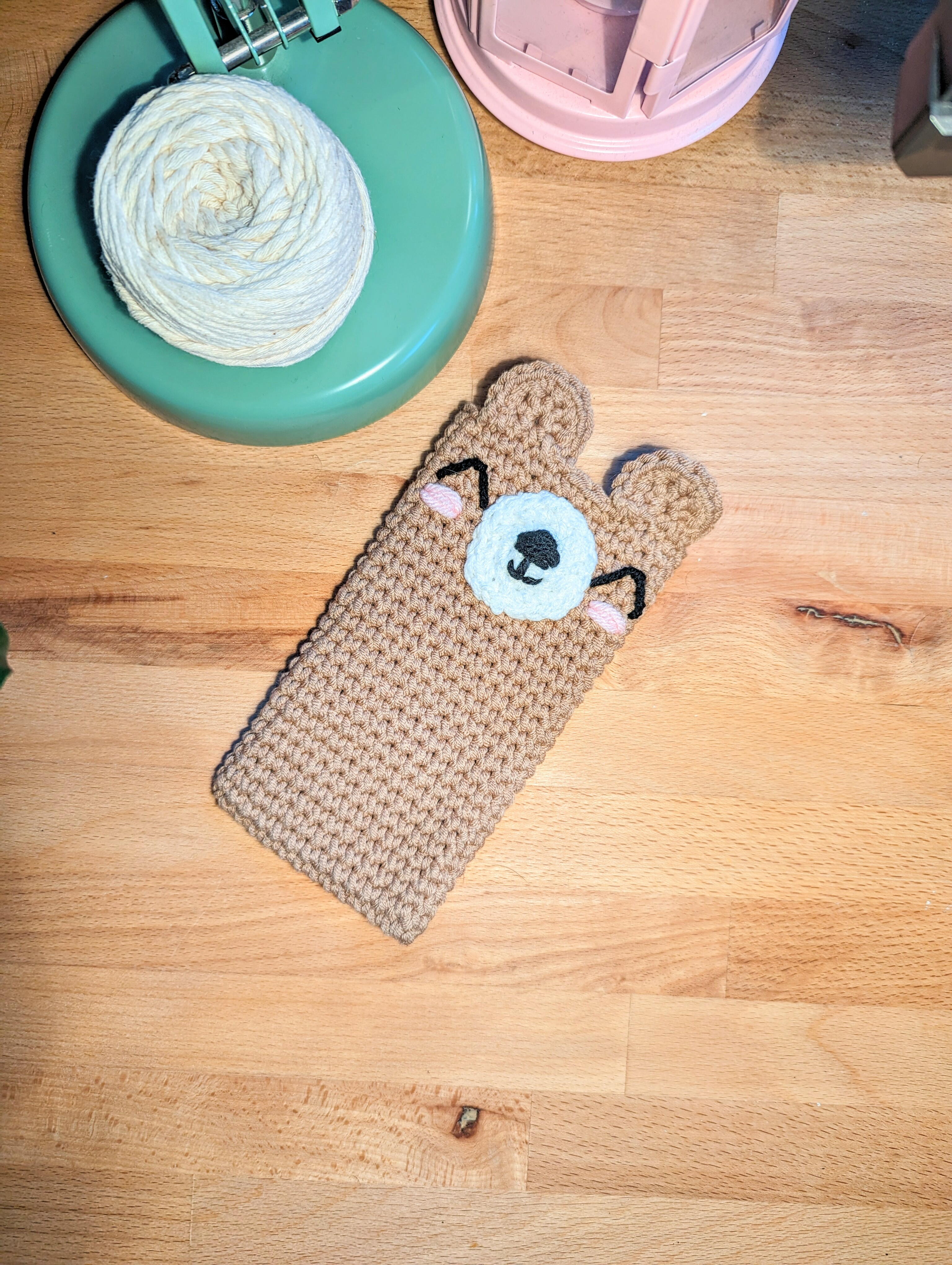 Beary Cute Phone Case | AllFreeCrochet.com