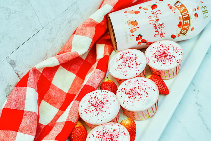 Strawberry Pudding Shots Recipe | TheBestDessertRecipes.com