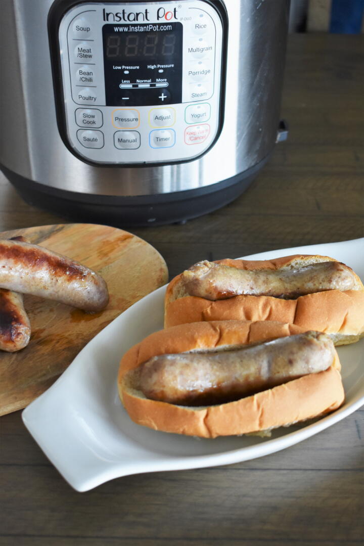 Instant Pot Keto Beer Brats | FaveSouthernRecipes.com