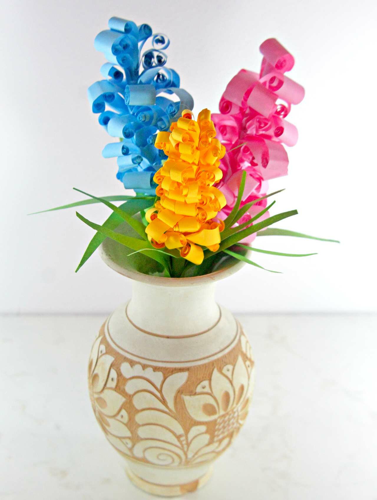 Paper Hyacinth Flowers | CheapThriftyLiving.com