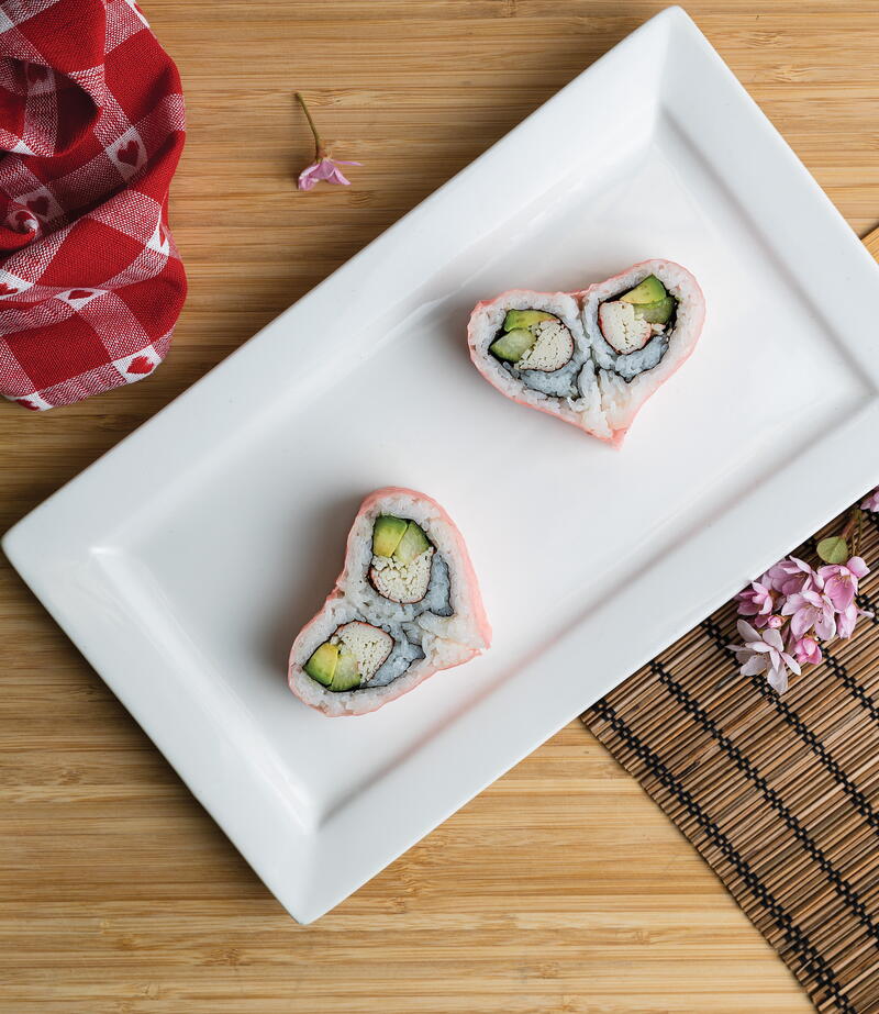 Soy Sheet Heart Roll | RecipeLion.com