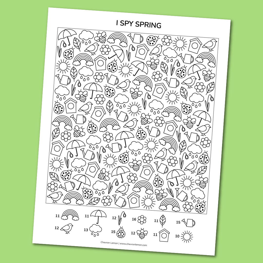 Printable I Spy Spring | AllFreeKidsCrafts.com