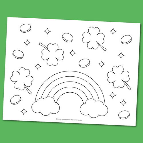 Printable St. Patrick's Day Coloring Page | DIYIdeaCenter.com