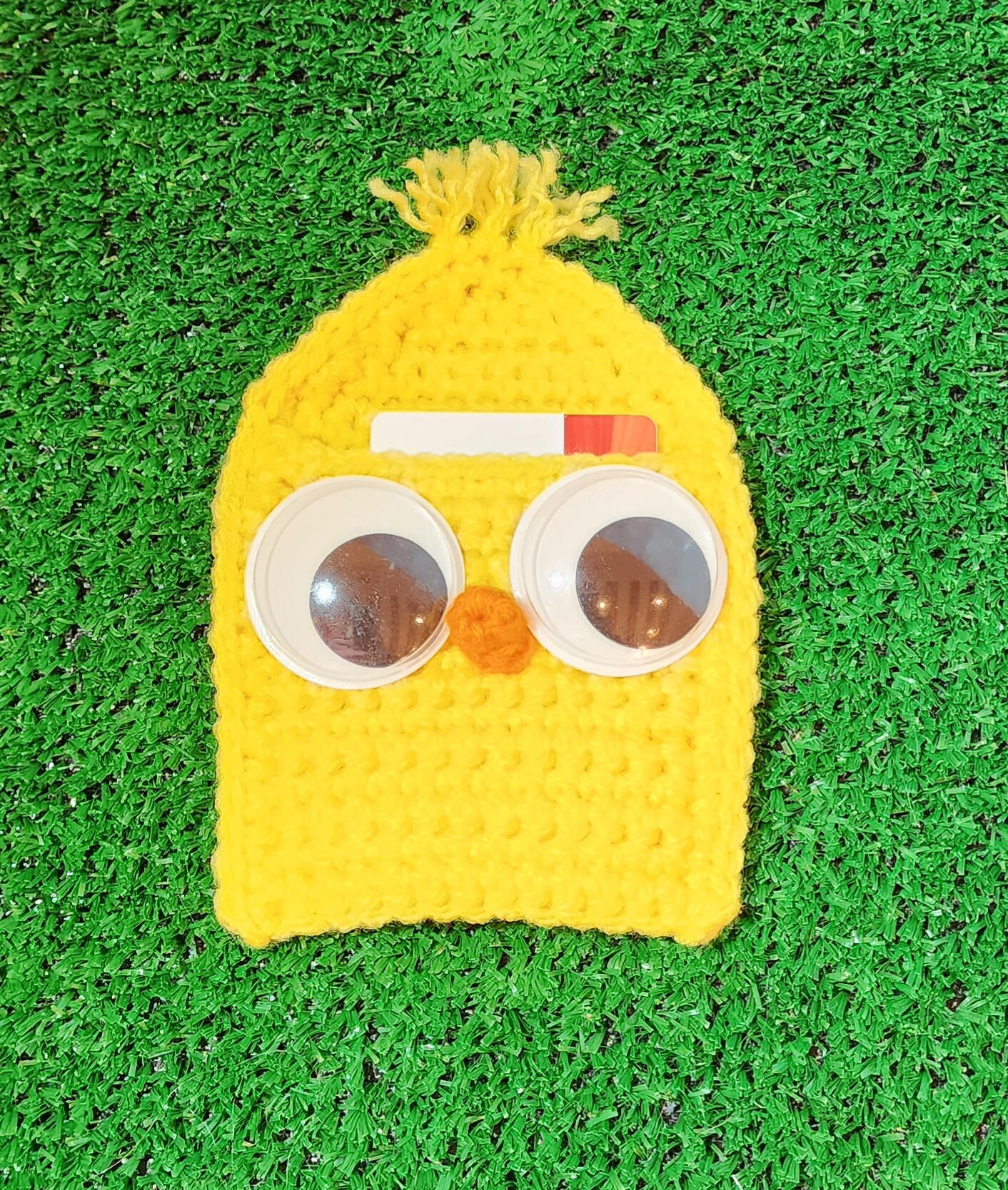 Easter Chick Gift Card Holder | AllFreeCrochet.com