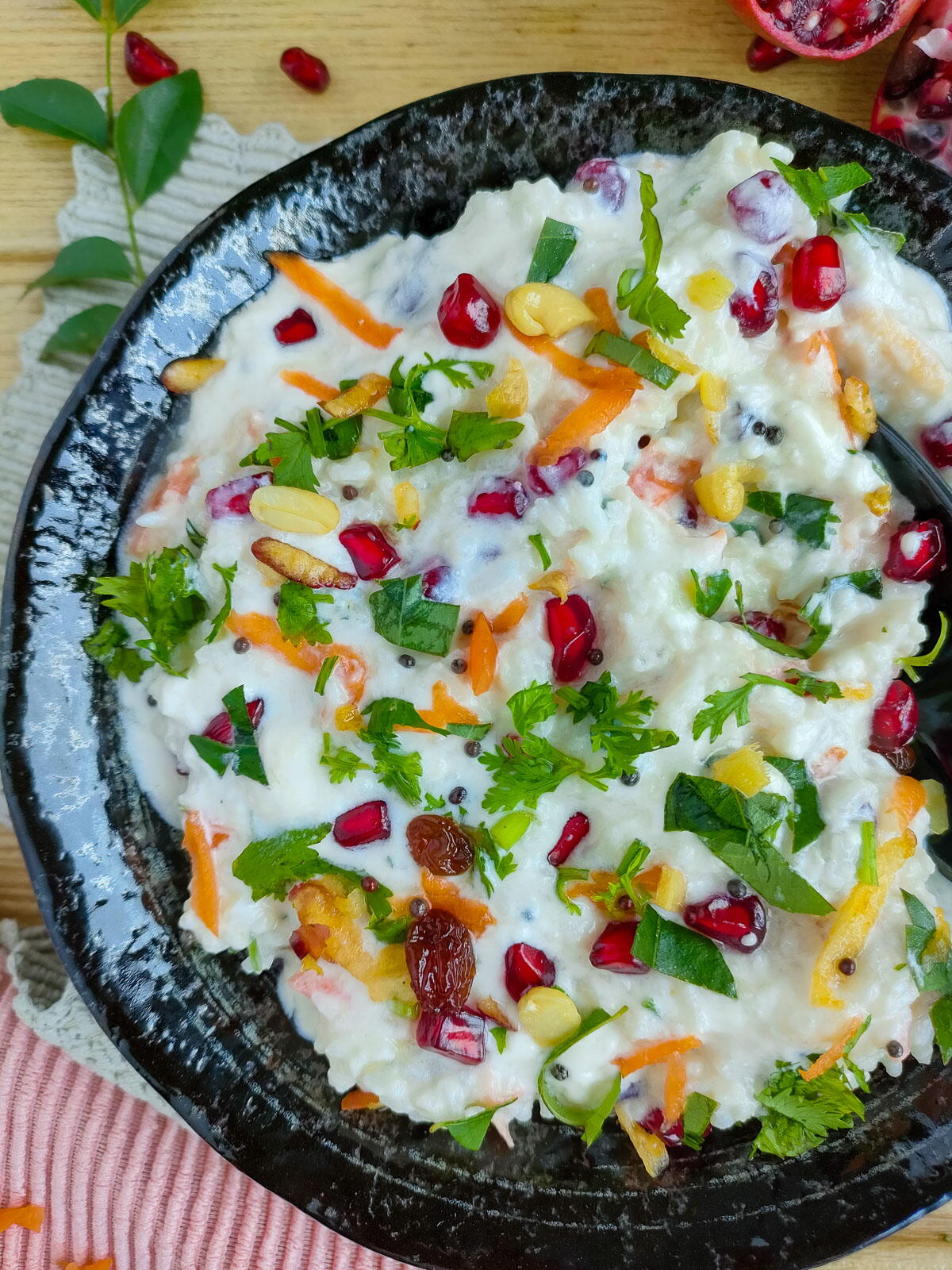 Creamy Bagalabath (curd Rice With Fruits) | FaveHealthyRecipes.com