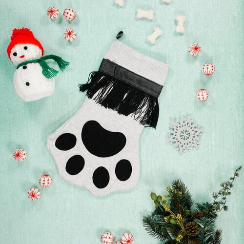Free Dog Paw Stocking Pattern | AllFreeSewing.com