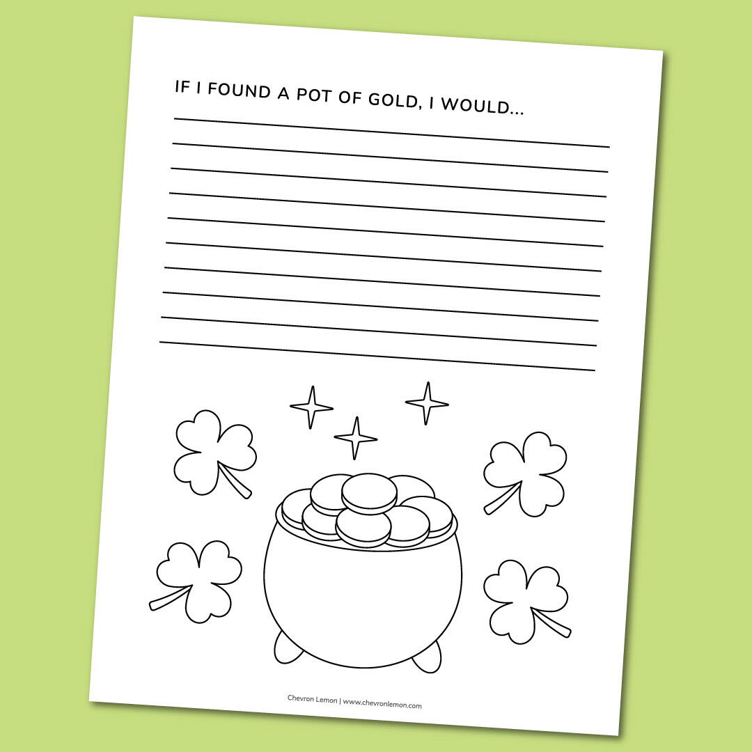 Printable St. Patrick's Day Writing Prompt | AllFreeKidsCrafts.com