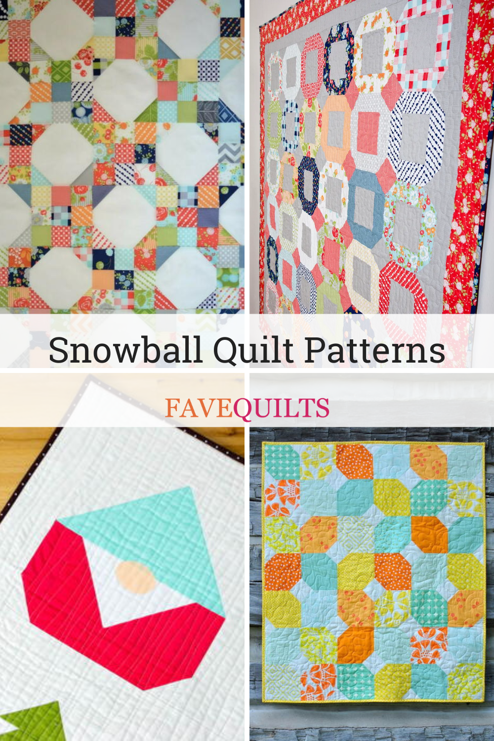 15+ Free Snowball Quilt Patterns | FaveQuilts.com