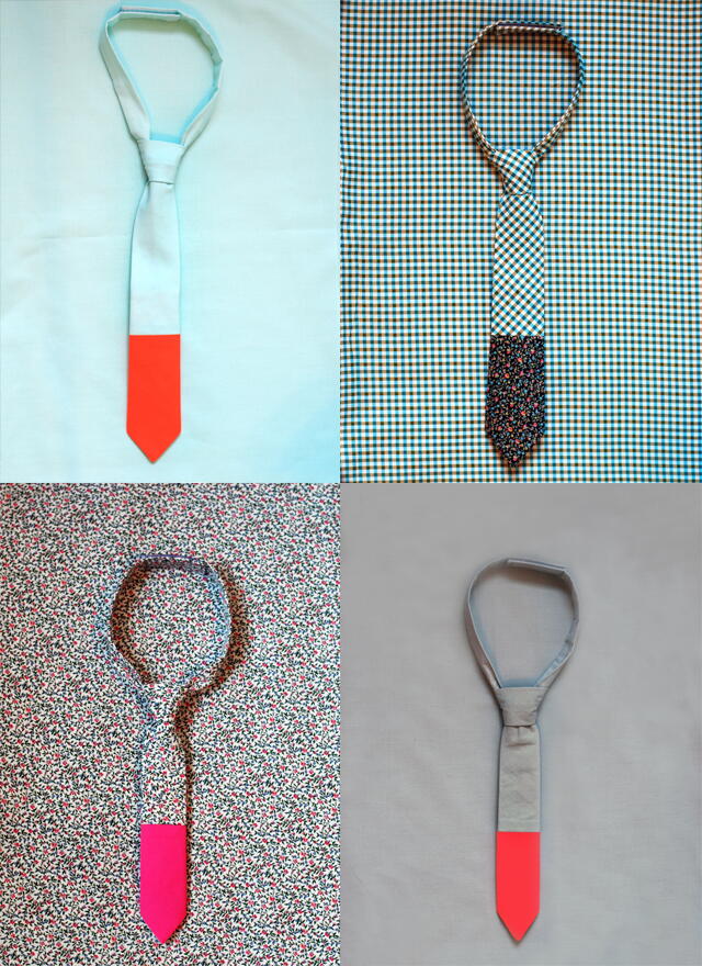 Dip-Dyed DIY Kids Tie | AllFreeSewing.com