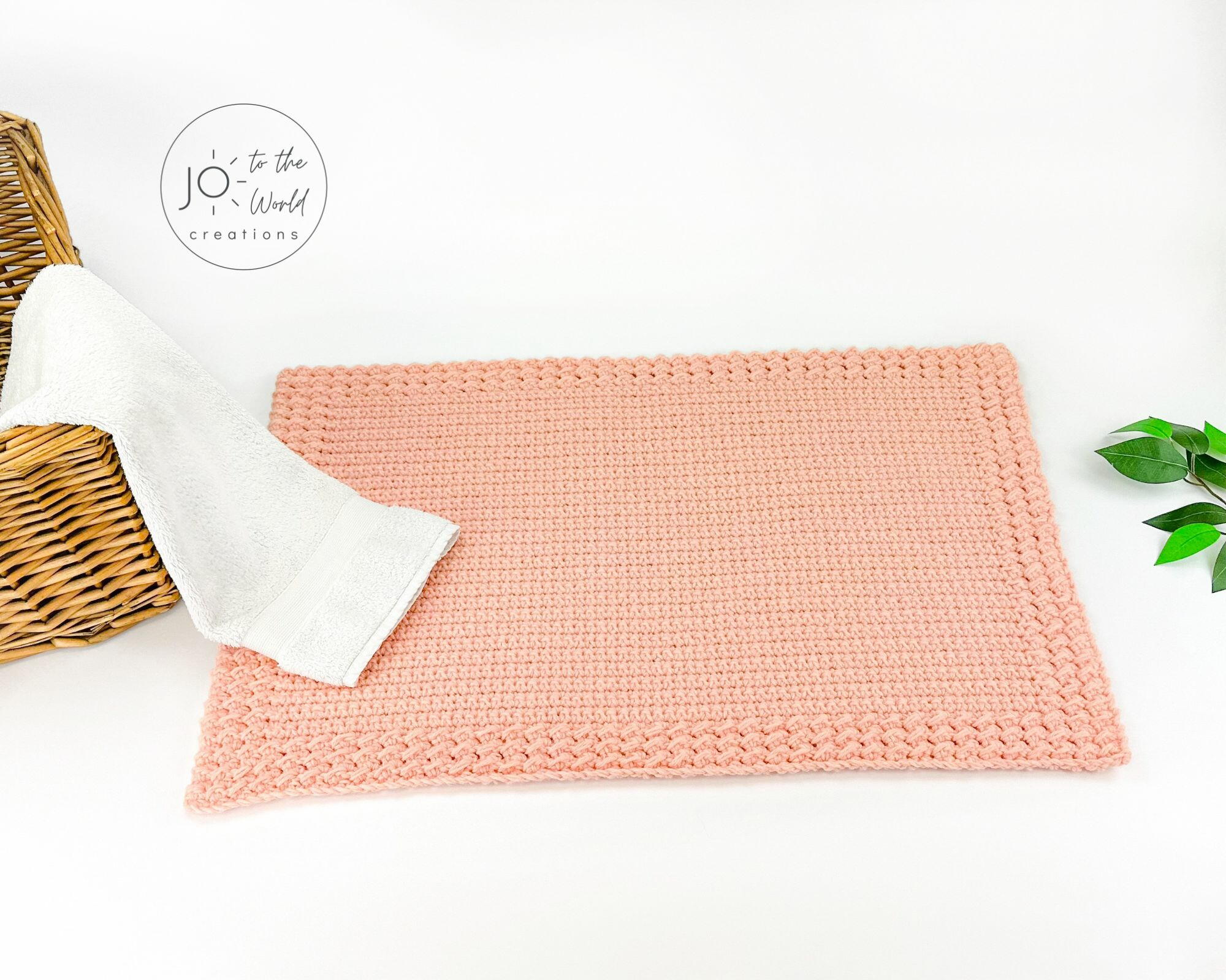 Easy Crochet Bath Mat Pattern | AllFreeCrochet.com