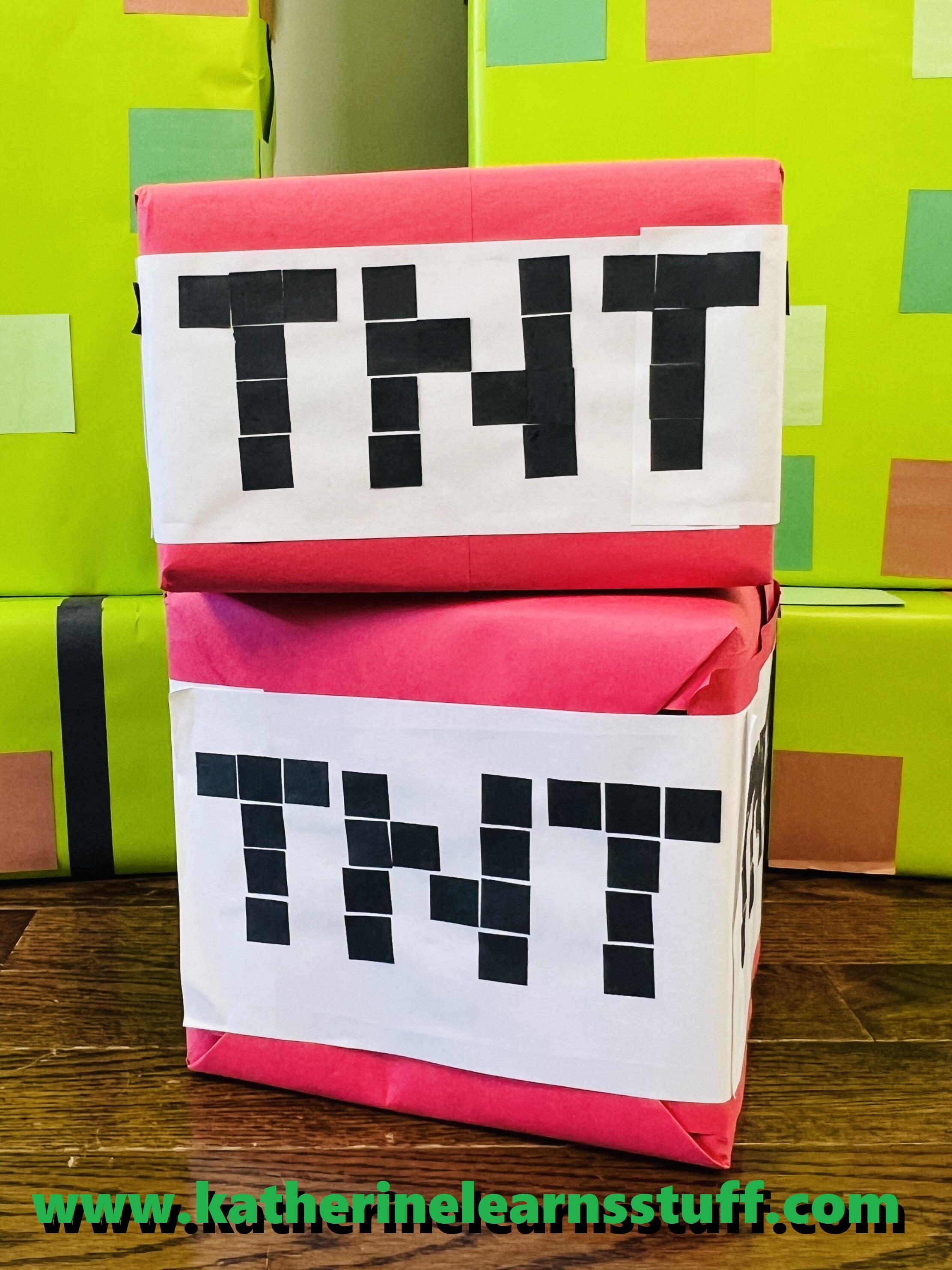 Diy Minecraft Tnt | AllFreeKidsCrafts.com