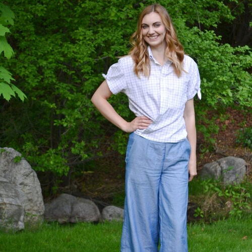 Button Up Shirt Refashion Tutorial | AllFreeSewing.com