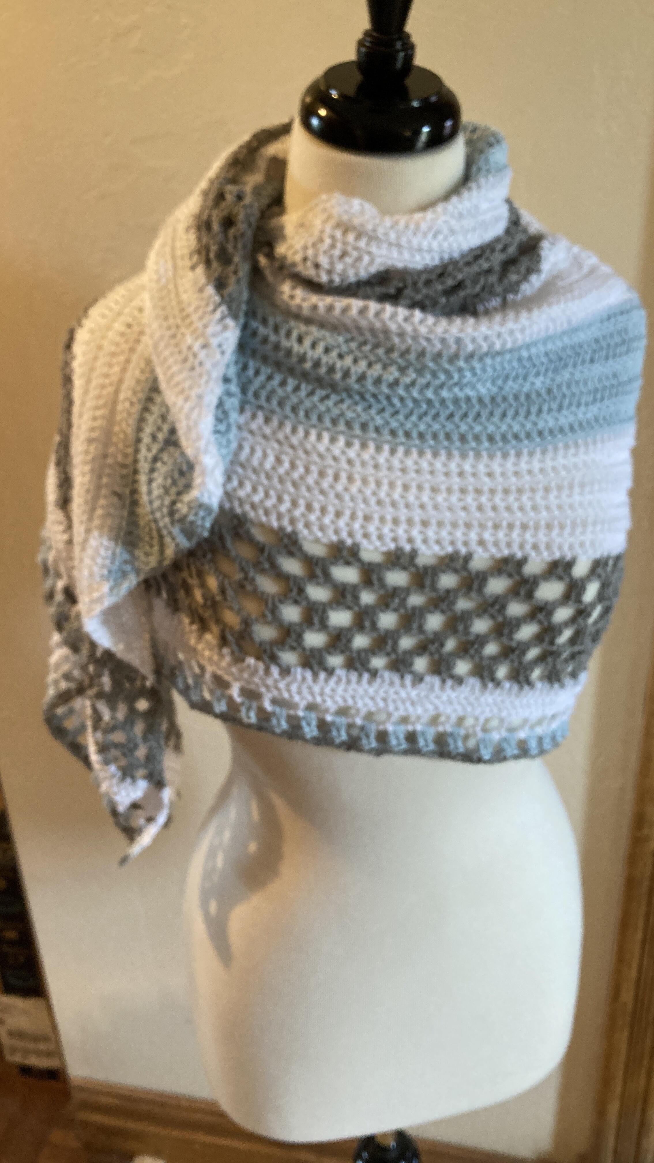 Beautiful Day Triangular Shawl Crochet Pattern | FaveCrafts.com