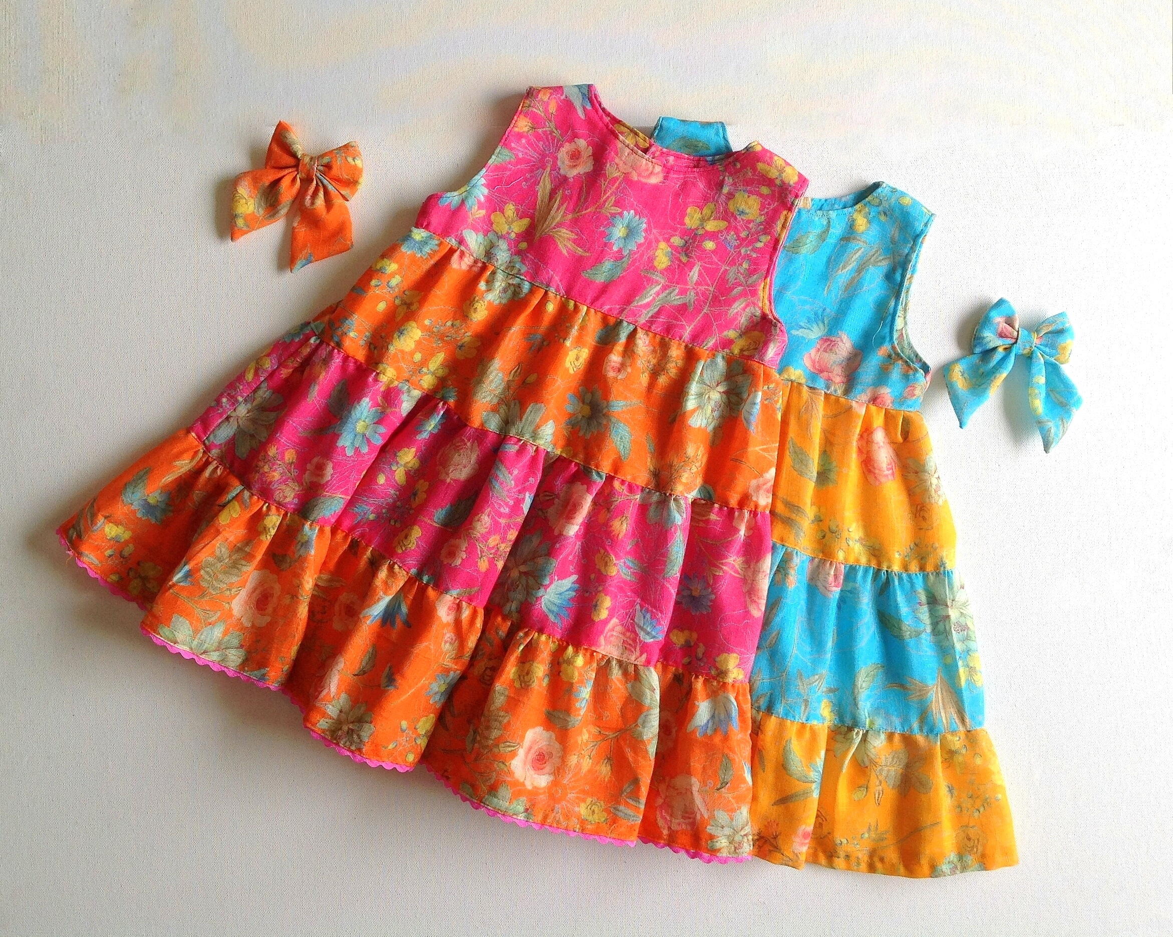 Free Tiered Dress Pattern For Girls | AllFreeSewing.com
