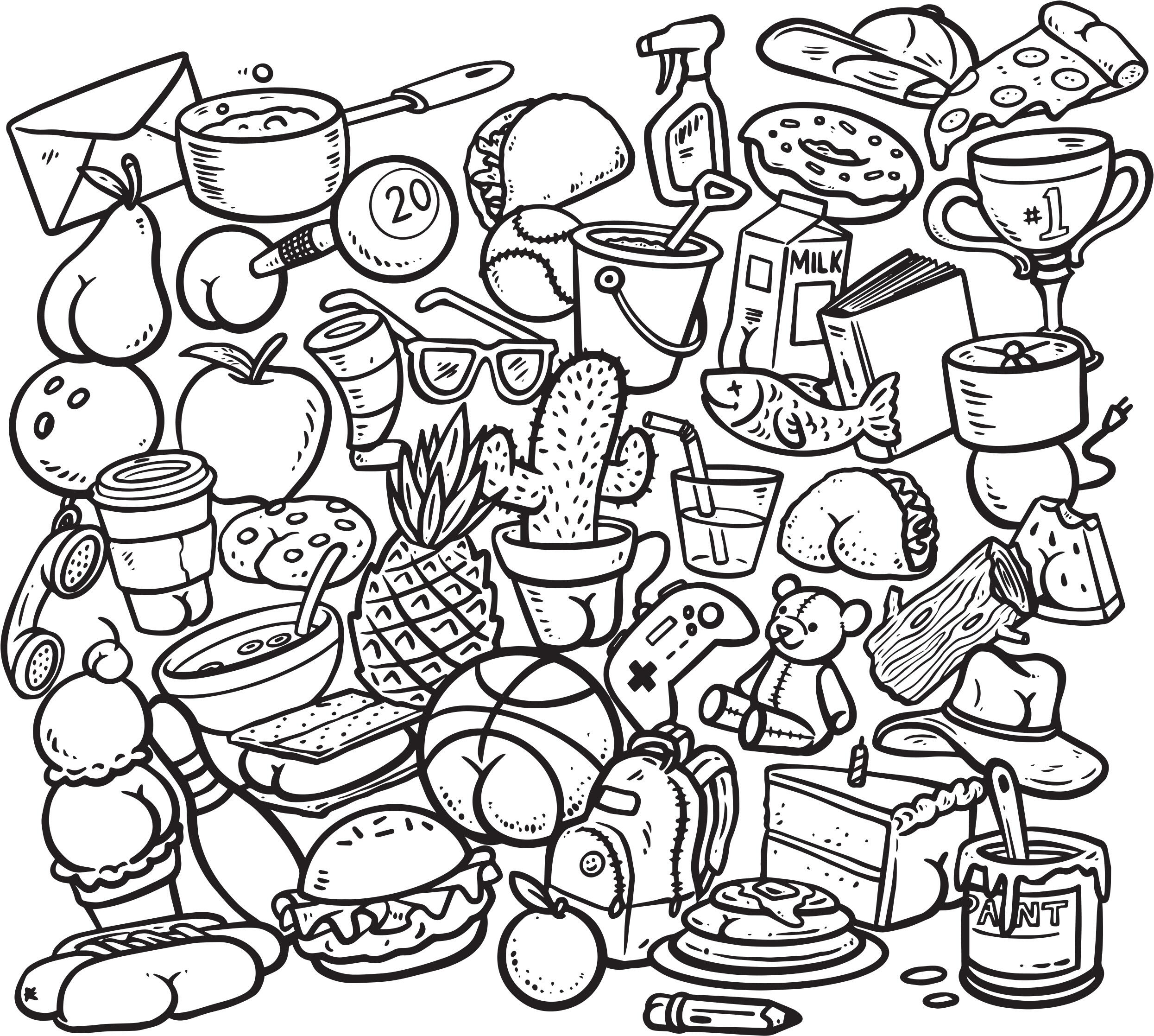 Find the Butts Free Printable Activity Sheet | FaveCrafts.com