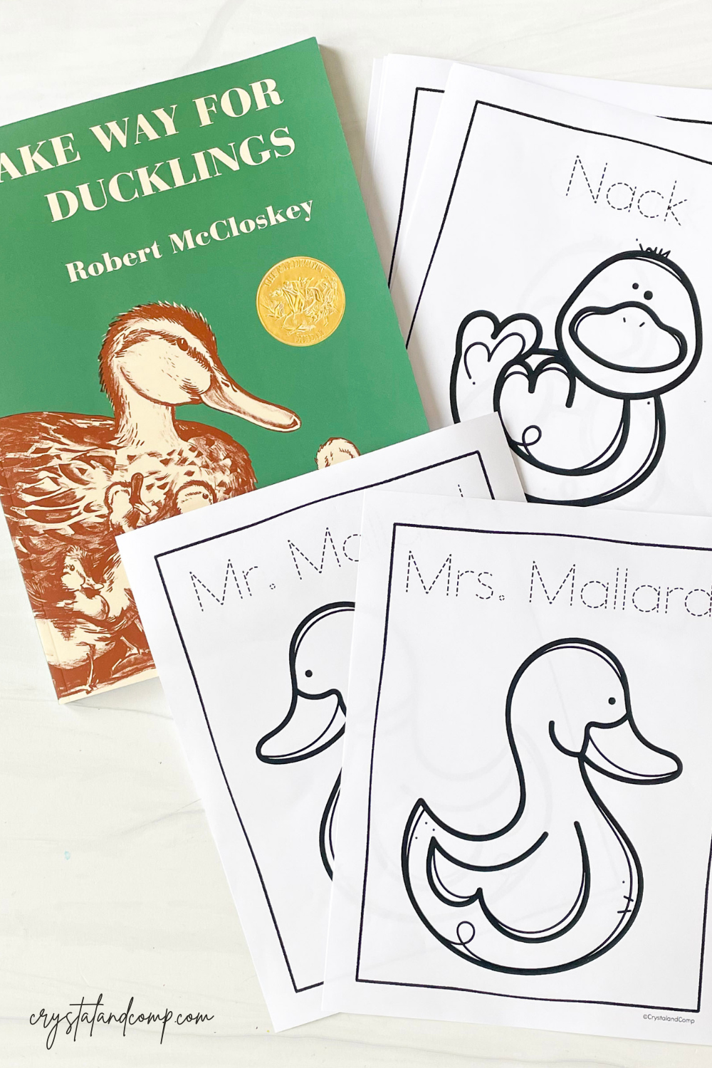Make Way For Ducklings Coloring Pages | AllFreePaperCrafts.com