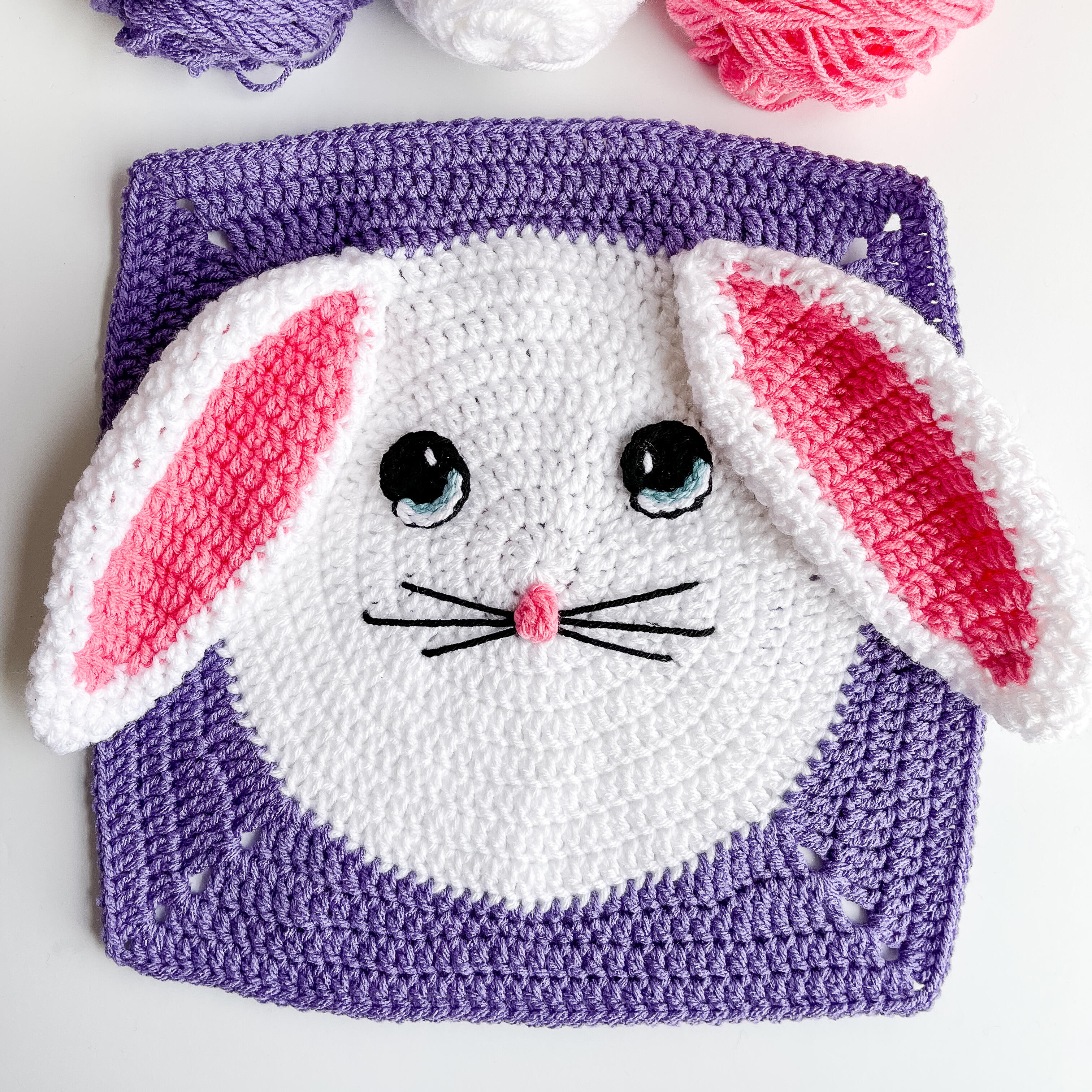 Bunny Granny Square | FaveCrafts.com