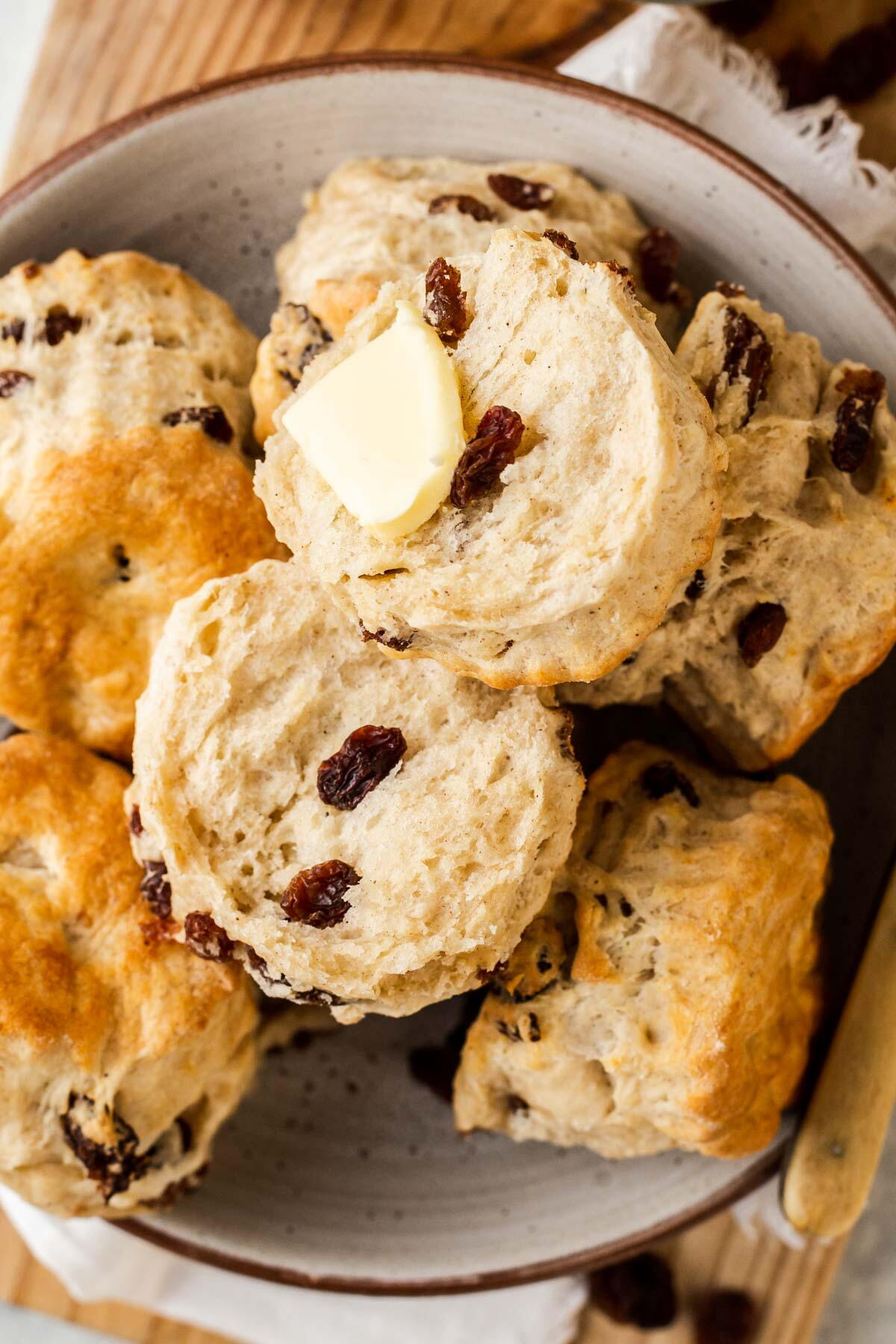 Sultana Scones | TheBestDessertRecipes.com