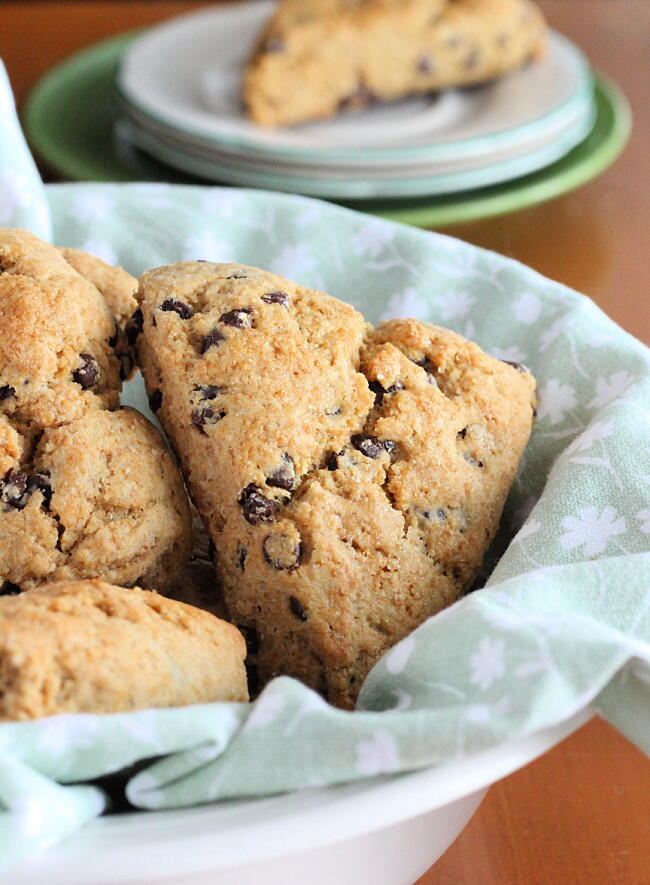 Chocolate Chip Yogurt Scones | RecipeLion.com