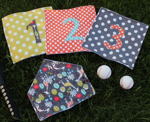 DIY Fabric Baseball Bases | AllFreeSewing.com