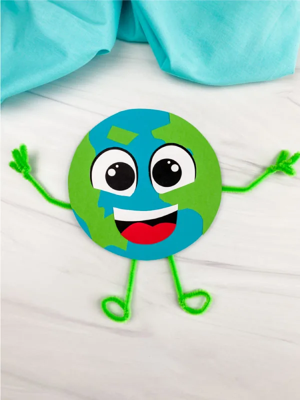 Cute Earth Paper Craft | AllFreeKidsCrafts.com