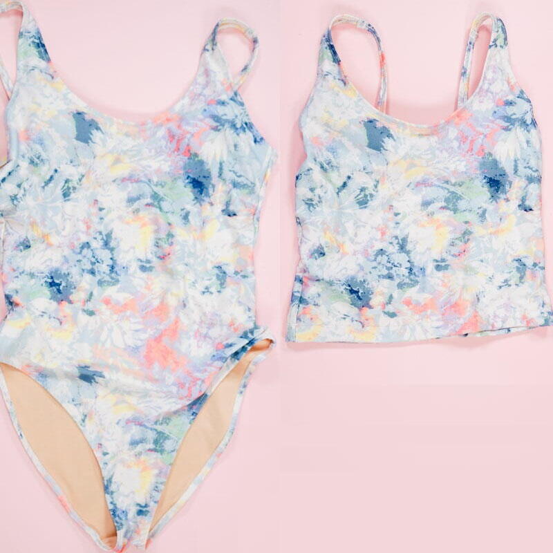 How to Make a One Piece Into a Tankini | AllFreeSewing.com