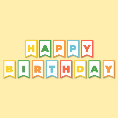 Printable Happy Birthday Banner | DIYIdeaCenter.com