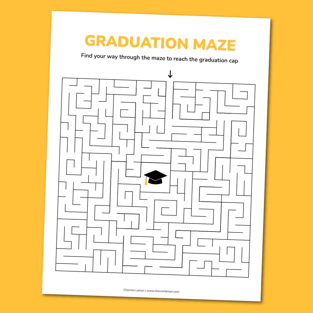 Printable Graduation Maze | FaveCrafts.com