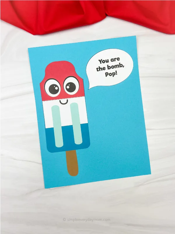 Father's Day Popsicle Craft | AllFreeKidsCrafts.com